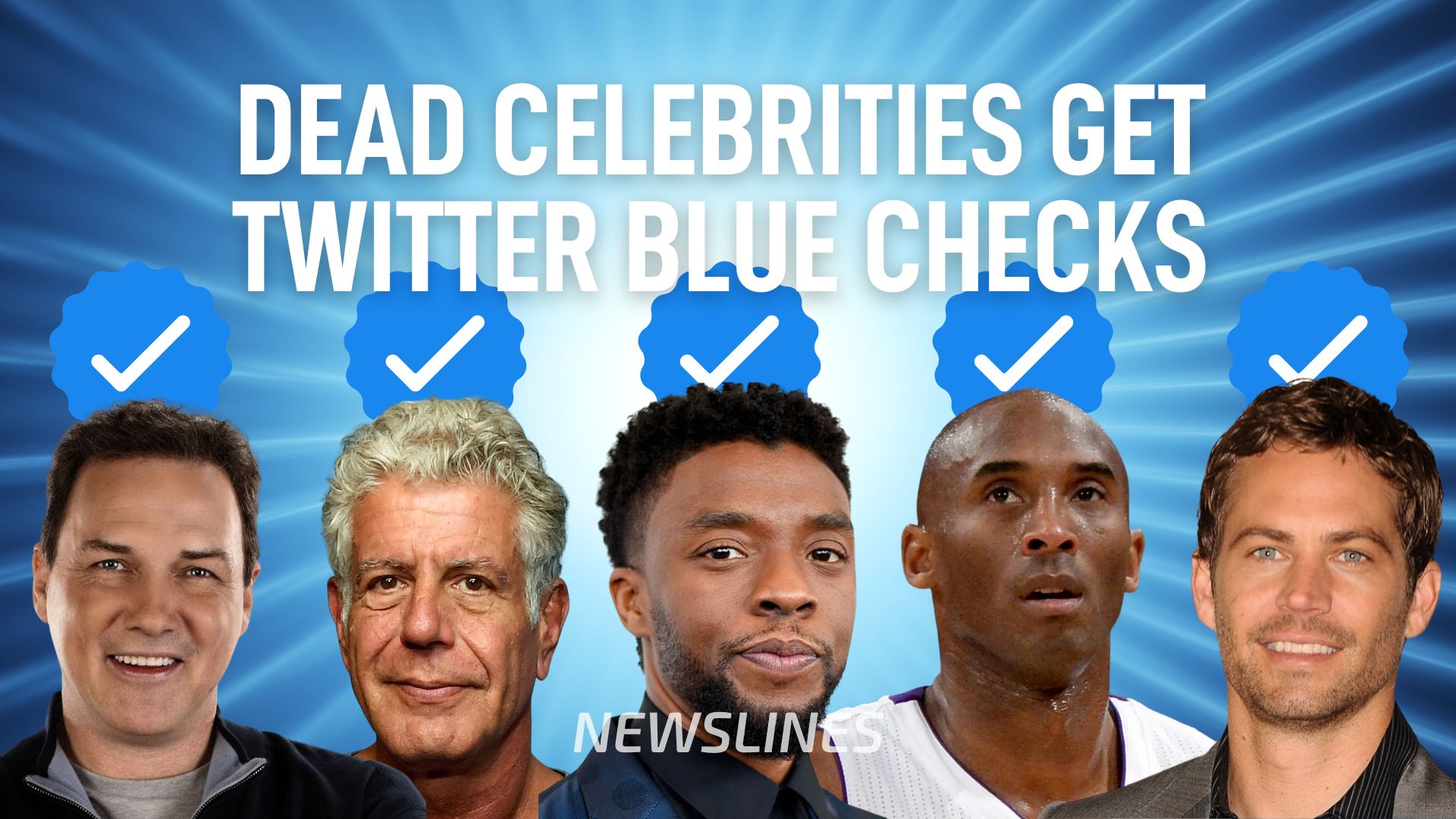 Dead celebrities get Twitter blue checks – Newslines